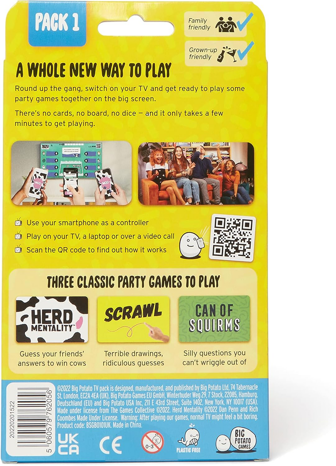 Big Potato: Big Screen Games Pack 1 [New] — Yard's Games Ltd